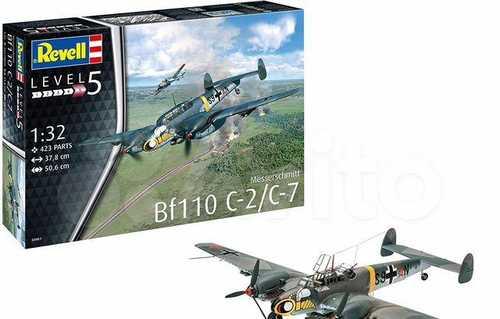 Сборная модель Revell Тяжелый истребитель Messerschmitt Bf110 C-7 (04961)