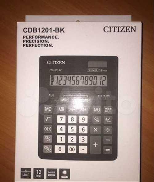 Калькулятор citizen cdb1201-bk