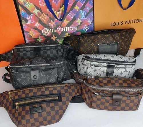 Сумка новая поясная Louis Vuitton люкс экокожа