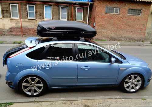 Автобокс Турино 410л черный на Ford Focus