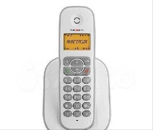 Телефон стационарный texet TX-D4505A dect белый-серый