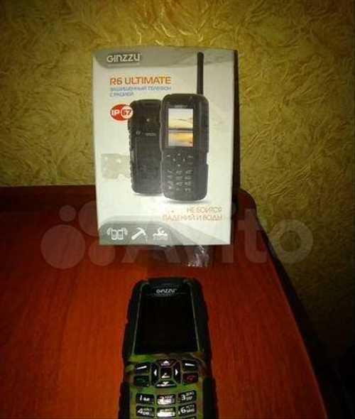 Защищенный телефон с рацией ginzzu R6 ultimate