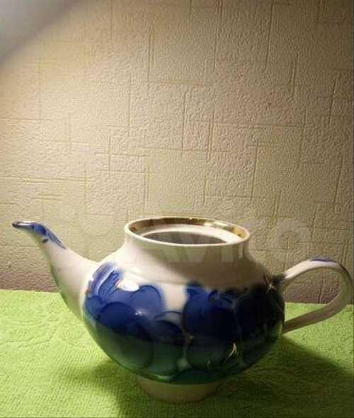 Заварочный чайник Синие цветы лоз