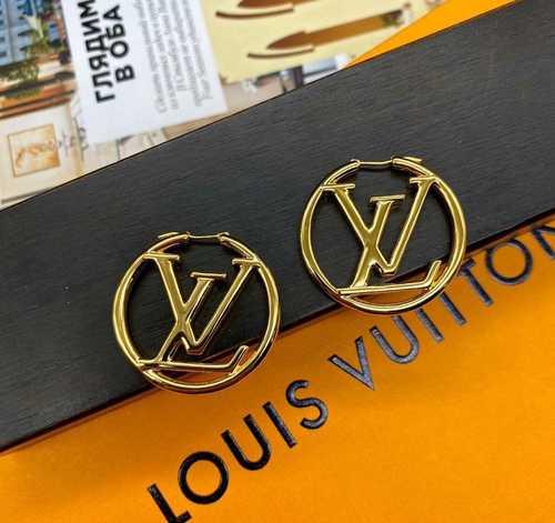 Серьги Louis Vuitton кольца