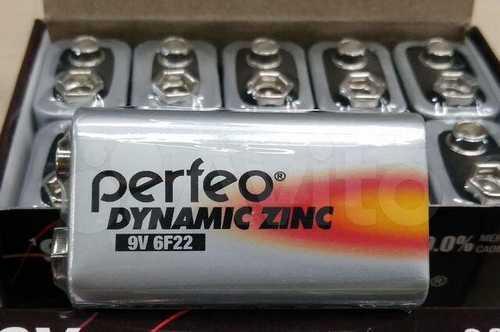 Крона солевая батарейка Perfeo Dynamic Zinc 9v