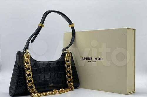 Новая женская сумка багет Apede Mod чёрная