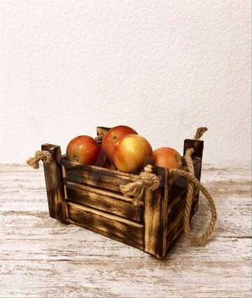 Подарочный деревянный ящик под фрукты или цветы