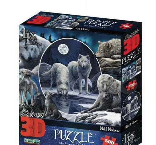 Пазл Prime 3D Коллаж &ampquotВолки» 500 элементов 32525-SBM