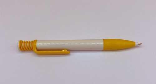 Шариковая ручка автоматическая с пружиной ж/белая