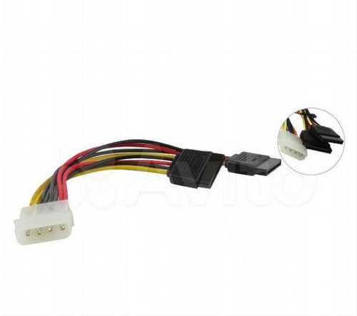 Переходник питания HDD (Molex - 2xSata), 20см