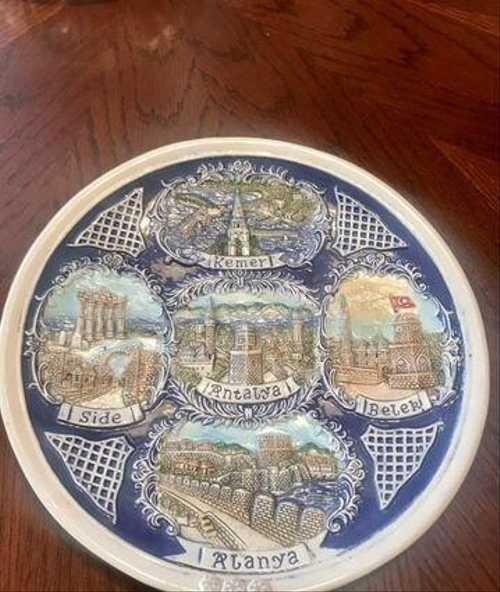 Настенная тарелка. Турция