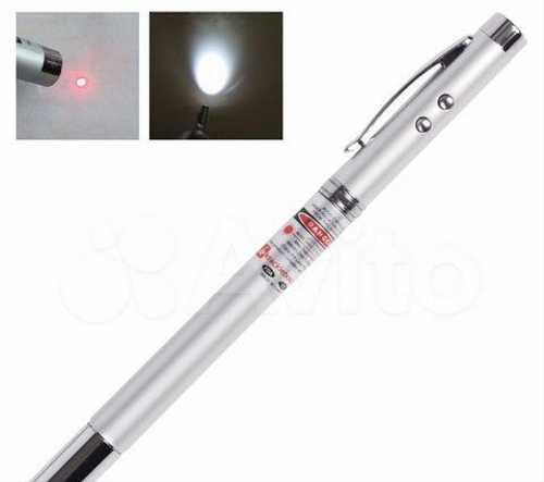 Указка лазерная Beifa радиус 200 м, красный луч, LED-фонарь, указка, магнит, ручка, футляр (TP-RP-18)