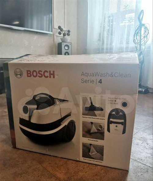 Моющий пылесос bosch aqua wash 4 bwd41740