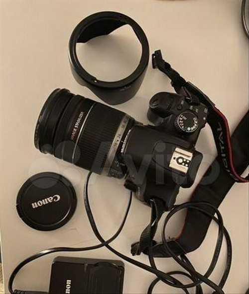 Canon 450D eos+обьектив+бленда