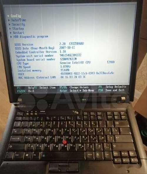 Lenovo IBM-ThinkPad R60 на запчасти