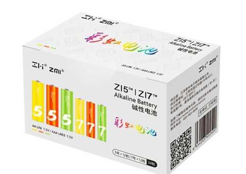 Батарейки алкалиновые Xiaomi ZMI Rainbow ZI5/ZI7