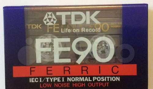 Аудиокассеты TDK FE90 ferric type