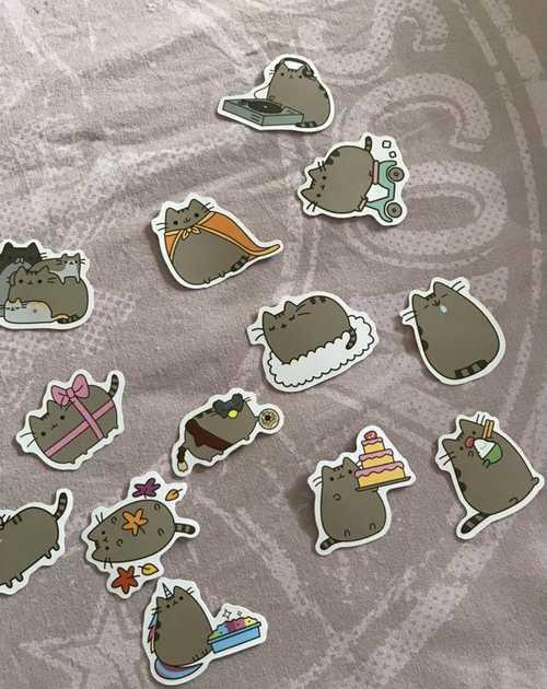 Pusheen cat наклейки