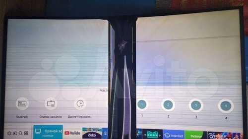 Телевизор Samsung UE49MU6300U 49" разбит экран