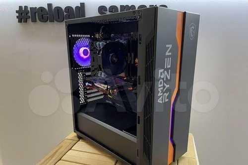 Игровой пк новый Ryzen 5/GTX1050Ti/RAM16GB/SSD256G