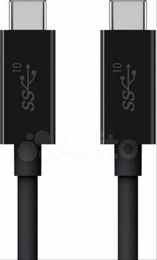 Кабель Belkin 100-Watt USB-C 3.1 1m F2CU052bt1M-BLK (Black)