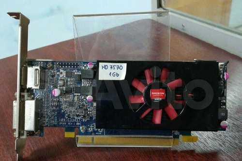Видеокарта HD7570, 1Gb бу