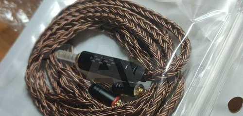 Балансный кабель для наушников 2,5мм на mmcx