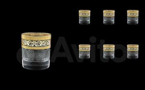 Набор стаканов для виски Astra Gold Allegro Fiesole Golden Light Decor 290мл (6 шт)