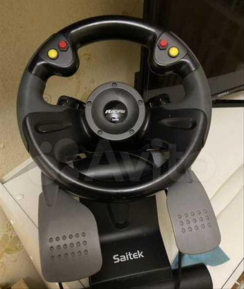 Игровой руль с педалями Saitek R220 Digital