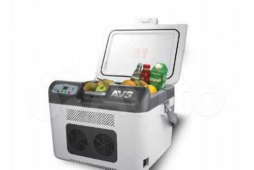 Термоконтейнер (автомобильный холодильник) AVS CC-27WBC - LED-дисплей, 1 USB, максимальное охлаждение 22-25 градусов от температуры окружающей среды