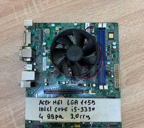 Связка Acer H61 LGA1155+Intel core i5-3330