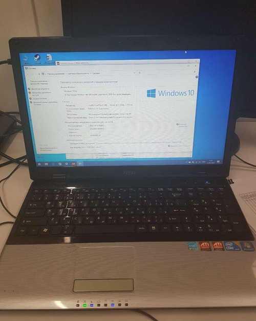 Ноутбук msi cx620 core i5 8gb 250gb ssd