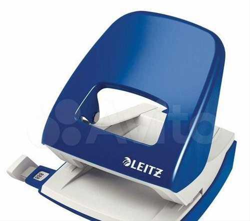 Дырокол Leitz металлический "New Nexxt", до 25 листов, синий (50050035)