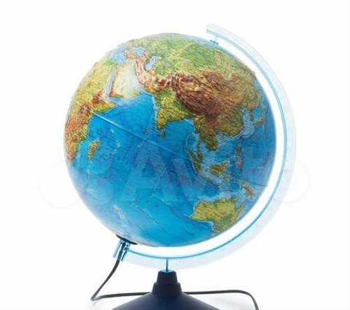 Глобус интерактивный Globen Физико-политический, с подсветкой, рельефный, 320 мм (INT13200290)
