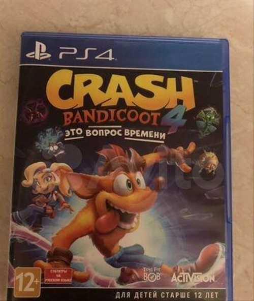Диски для ps4 Crash Bandicoot 4 Это вопрос времени