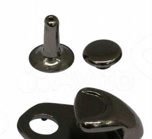 Крючок обувной, цвет: черный никель, 19 мм, 20 штук