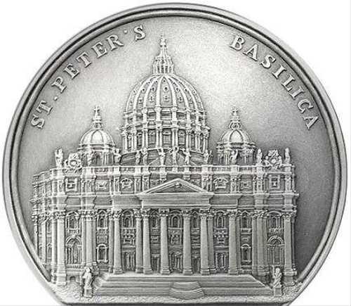 Монета Базилика Святого Петра в Ватикане Бенин2017