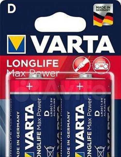 Батарейки Varta LR20 MaxPower MaxTech оригинал