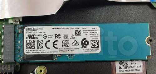 SSD toshiba kioxia 256GB NVMe M.2 2280