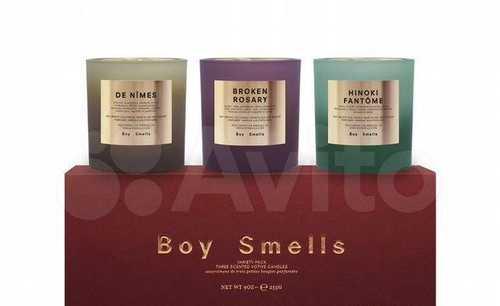 Свечи ароматические трио США Boy Smells