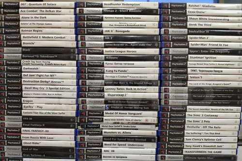 Много лицензионных дисков на Sony Playstation 2