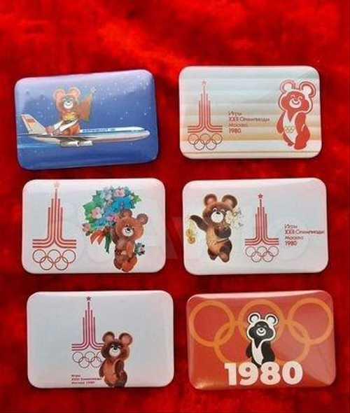 Коллекция Значков олимпийский мишка Олимпиада 1980