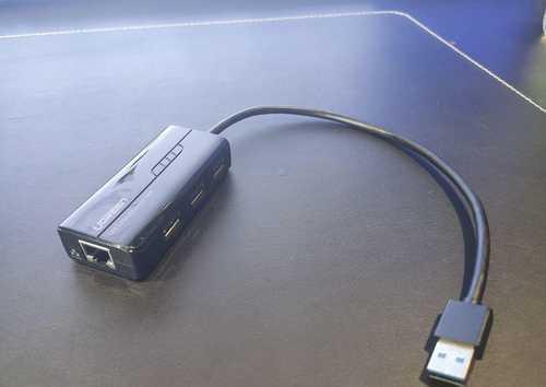 Сетевой адаптер Ugreen 3 х USB 3.0 + RJ45 Ethernet
