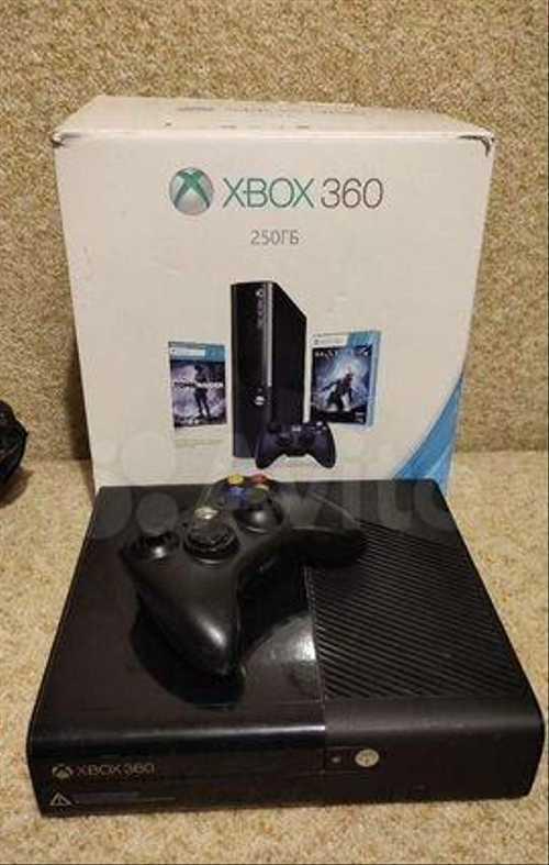 Xbox 360Е 250 Гб+много игр