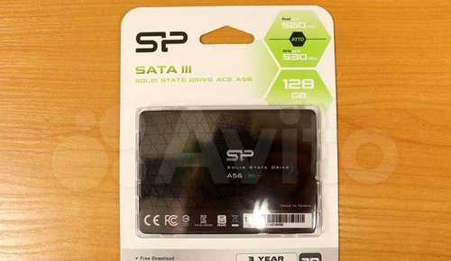 Новый SSD диск Silicon Power A56 128Гб 2.5" SATA