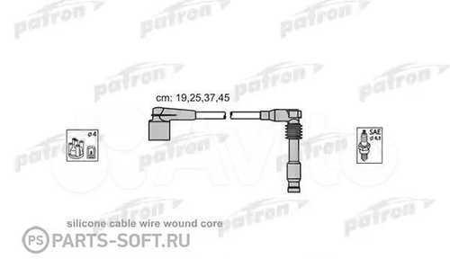 Patron psci2002 Комплект проводов зажигания ODS241 opel astra F 91-98, astra G 98-05, calibra A 90-97, omega B 94-03, sintra 96-99, vectra A 88-95, ve