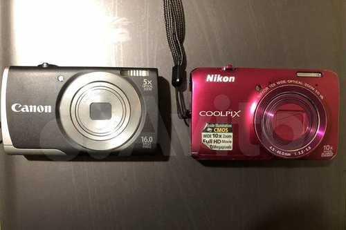 Фотоаппараты Canon и Nikon