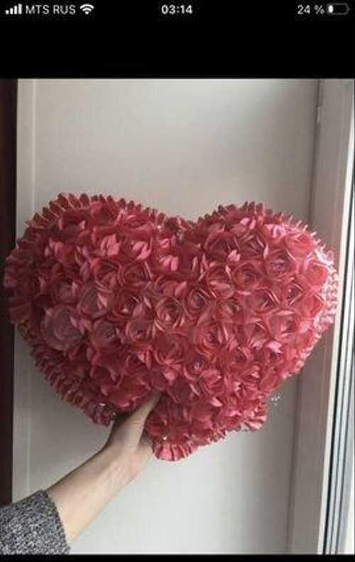 Подушка декоративная «сердце»