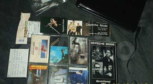 Атрибутика Depeche Mode кассеты, билеты и т.д