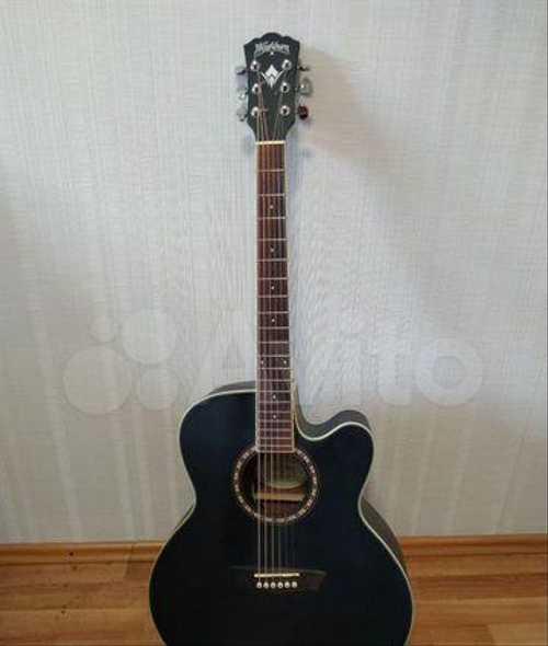 Гитара электроакустическая washburn WJ7scebm